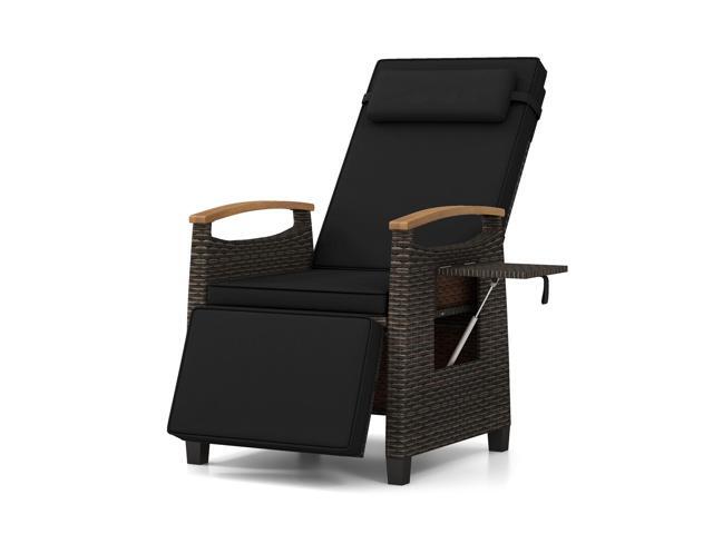 Click here for SlickBlue Patio Wicker Recliner Chair with Adjusta... prices