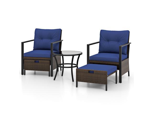 Click here for SlickBlue 4 Piece Outdoor Furniture Set with Glass... prices
