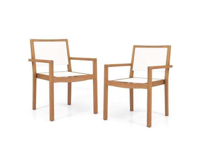Click here for SlickBlue Stackable Outdoor Dining Chair Set of 2... prices