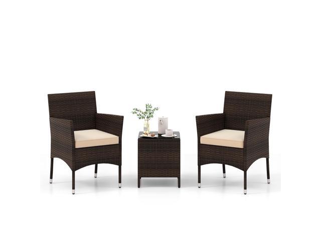 Click here for SlickBlue 3 Pieces Outdoor Conversation Set with C... prices