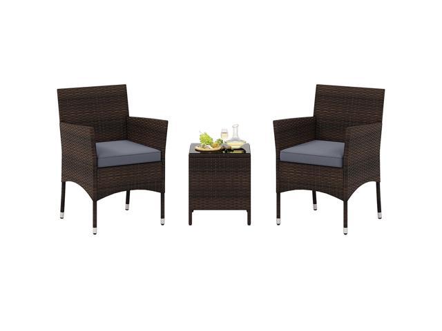 Click here for SlickBlue 3 Pieces Outdoor Conversation Set with C... prices