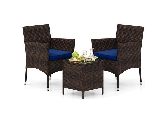 Click here for SlickBlue 3 Pieces Outdoor Conversation Set with C... prices