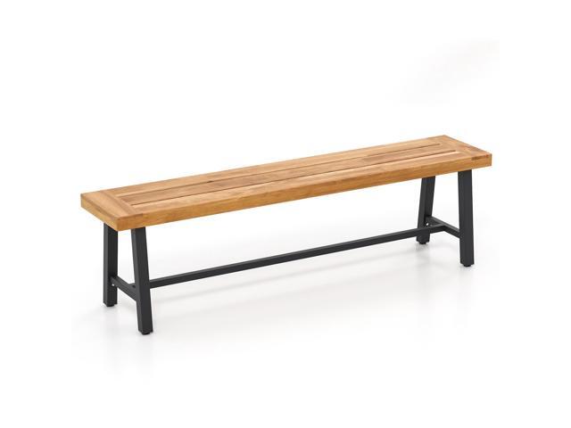 Click here for SlickBlue 3-Person Acacia Patio Wood Outdoor Backl... prices