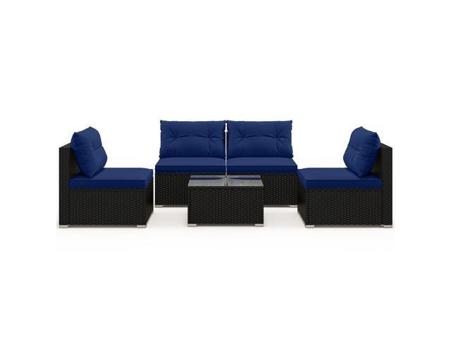 Click here for SlickBlue 5-Piece Outdoor Patio Furniture Set with... prices