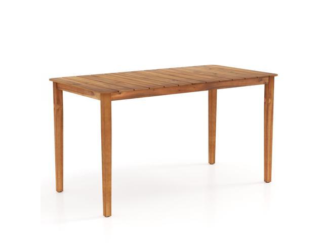 Click here for SlickBlue Rectangular Outdoor Dining Table Acacia... prices