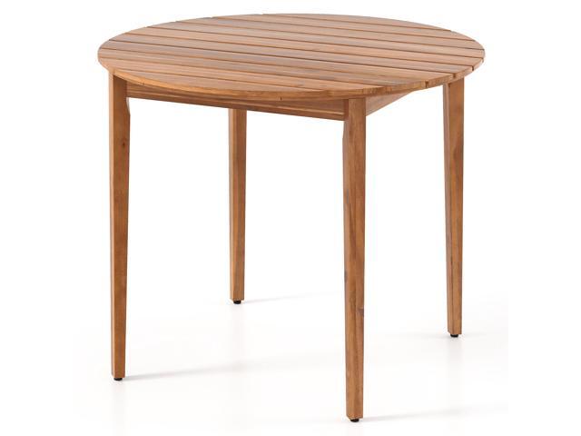 Click here for SlickBlue Acacia Wood Round Outdoor Dining Table f... prices