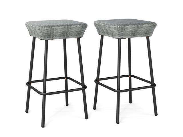 Click here for SlickBlue Patio Bar Stools Set of 2 with Rattan Se... prices