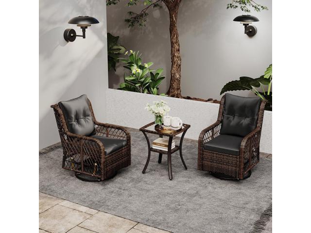 Click here for SlickBlue 3 Pieces Patio Furniture Set PE Wicker S... prices