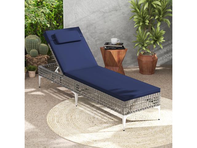 Click here for SlickBlue Patio Chaise Lounge Chair with 6-Level A... prices