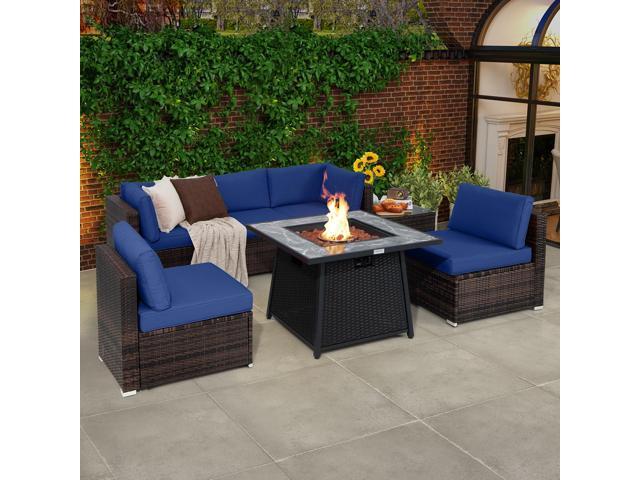 Click here for SlickBlue 7 Pieces Patio Furniture Set with 35 Inc... prices