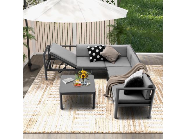 Click here for SlickBlue 3 Pieces Aluminum Patio Furniture Set wi... prices