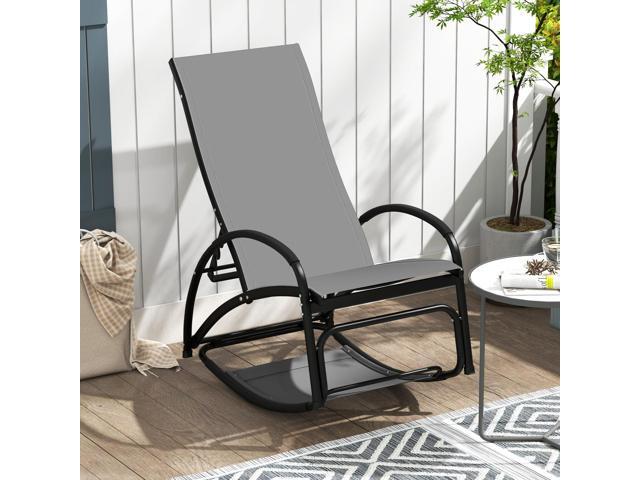 Click here for SlickBlue 2-in-1 Outdoor Rocking Chair with 4-Posi... prices