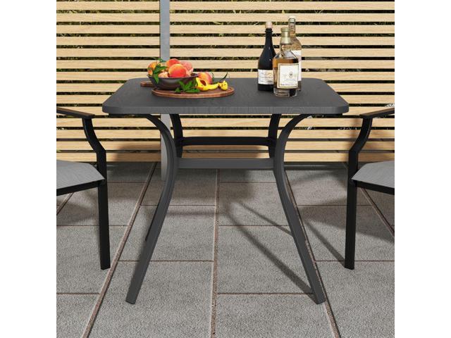 Click here for SlickBlue 32 Inch Patio Dining Table Metal Square... prices