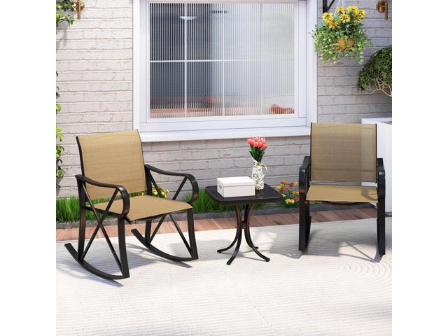 Click here for SlickBlue 3 Piece Patio Rocking Set with Smooth Ro... prices
