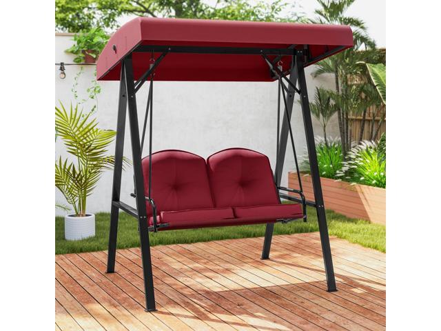 Click here for SlickBlue 2-Person Outdoor Porch Swing with A-Shap... prices