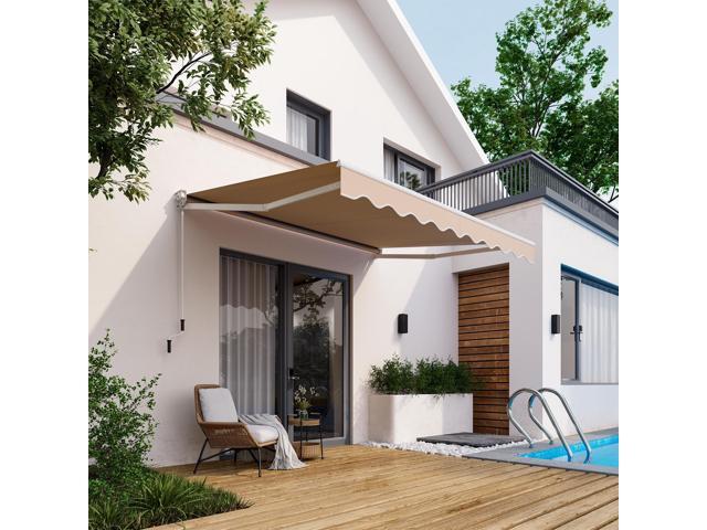Click here for SlickBlue 10 x 8.2 Feet Retractable Awning with Ea... prices