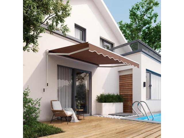Click here for SlickBlue 10 x 8.2 Feet Retractable Awning with Ea... prices