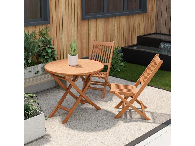 Click here for SlickBlue 31.5 Inch Folding Patio Indonesia Teak W... prices