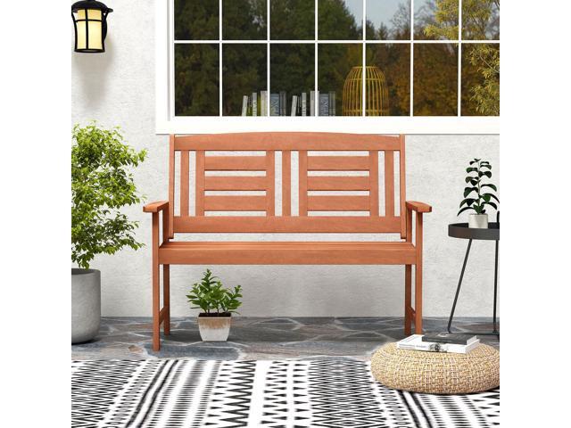 Click here for SlickBlue Outdoor Solid Wood Loveseat Hardwood 2-S... prices