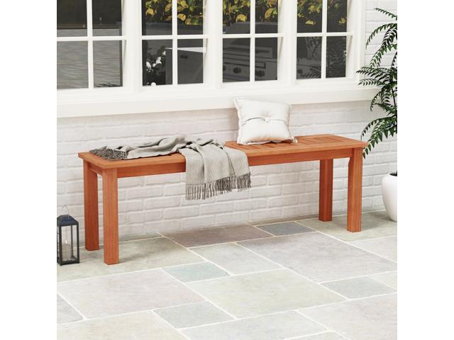 Click here for SlickBlue 47 Inch Patio Wood Bench with Slatted Se... prices