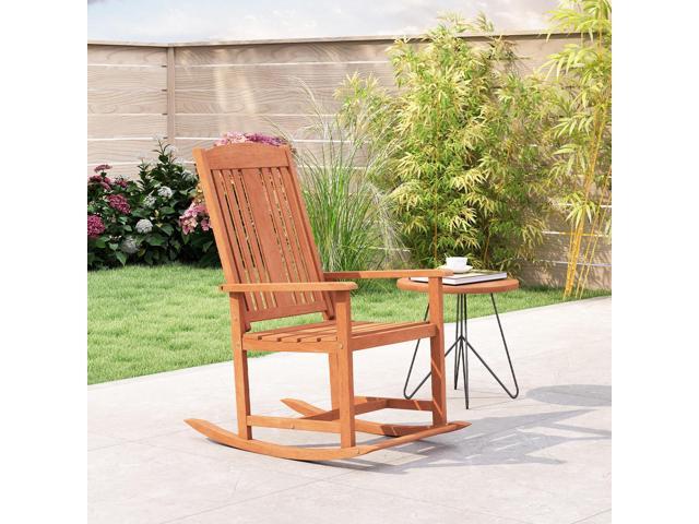 Click here for SlickBlue Outdoor Rocking Chair Solid Wood High Ba... prices