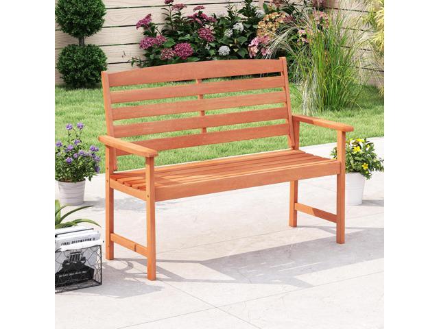 Click here for SlickBlue 2-Person Wooden Garden Bench with Slatte... prices
