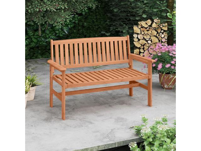 Click here for SlickBlue 2-Person Patio Loveseat with Slatted Bac... prices