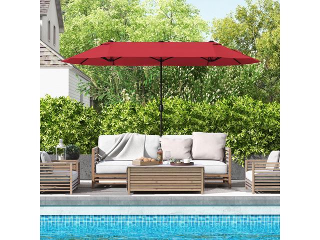 Click here for SlickBlue 13 Feet Double-Sided Patio Twin Table Um... prices
