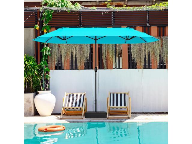 Click here for SlickBlue 13 Feet Double-Sided Patio Twin Table Um... prices