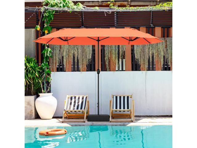 Click here for SlickBlue 13 Feet Double-Sided Patio Twin Table Um... prices