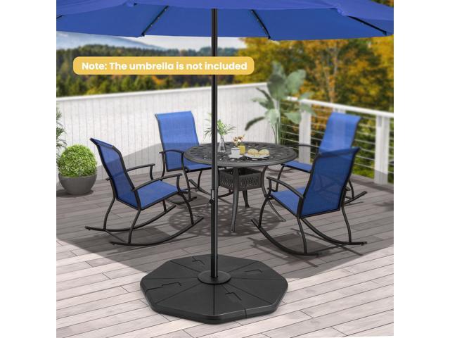 Click here for SlickBlue 4-Piece Fillable Umbrella Base Stand for... prices