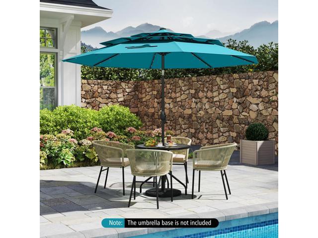 Click here for SlickBlue 10 Feet Solar Patio Umbrella with 32 LED... prices