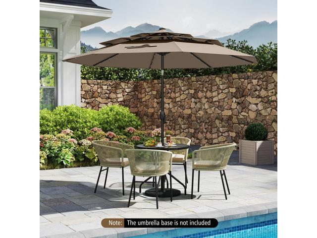 Click here for SlickBlue 10 Feet Solar Patio Umbrella with 32 LED... prices