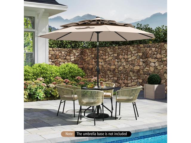 Click here for SlickBlue 10 Feet Solar Patio Umbrella with 32 LED... prices
