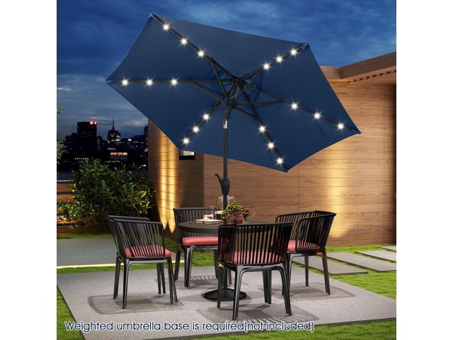 Click here for SlickBlue 7.5 Feet Solar Powered Patio Umbrella wi... prices
