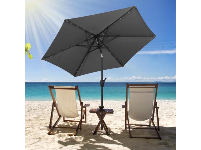 Click here for SlickBlue 7.5 Feet Solar Powered Patio Umbrella wi... prices