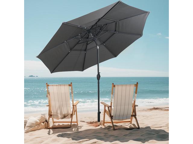 Click here for SlickBlue 10 ft 3-tier Vented Patio Umbrella with... prices