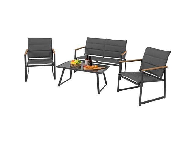 Click here for SlickBlue 4-Piece Outdoor Conversation Patio Furni... prices