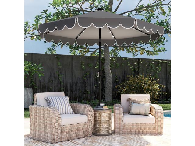 Click here for SlickBlue 10 Feet Solar Patio Umbrella with 24 LED... prices