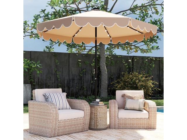 Click here for SlickBlue 10 Feet Solar Patio Umbrella with 24 LED... prices