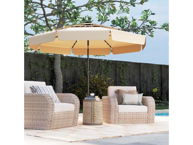 Click here for SlickBlue 10 Feet Solar Patio Umbrella with 3-Tier... prices