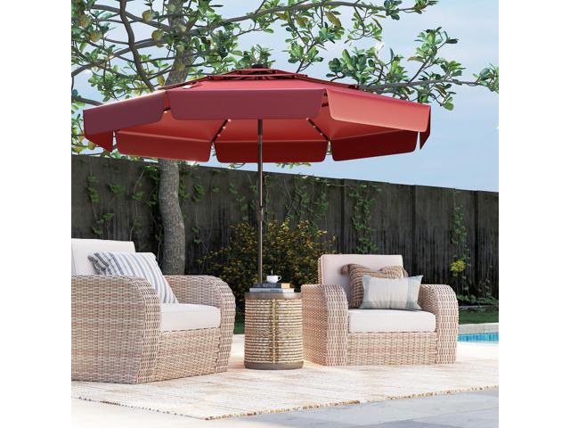 Click here for SlickBlue 10 Feet Solar Patio Umbrella with 3-Tier... prices