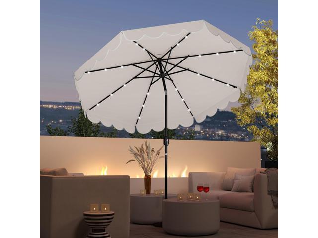 Click here for SlickBlue 9.3 Feet Solar Patio Umbrella with 24 LE... prices