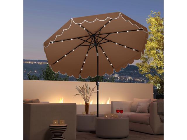 Click here for SlickBlue 9.3 Feet Solar Patio Umbrella with 24 LE... prices