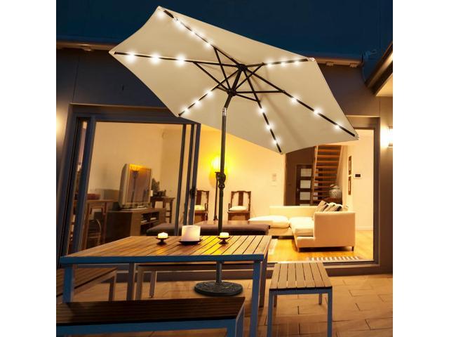 Click here for SlickBlue 20 inch Outdoor Patio Half Round Umbrell... prices