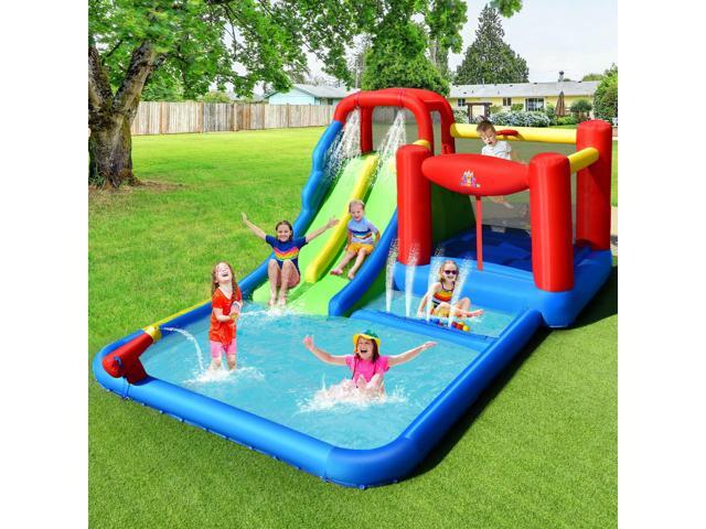 Click here for SlickBlue Inflatable Water Slide with Ocean Balls... prices