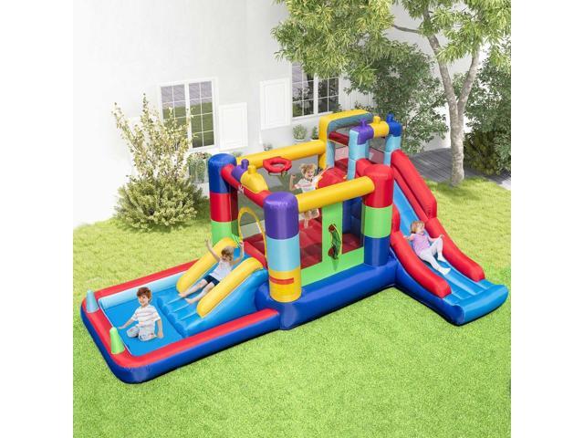 Click here for SlickBlue Inflatable Bounce House with 680W Blower... prices