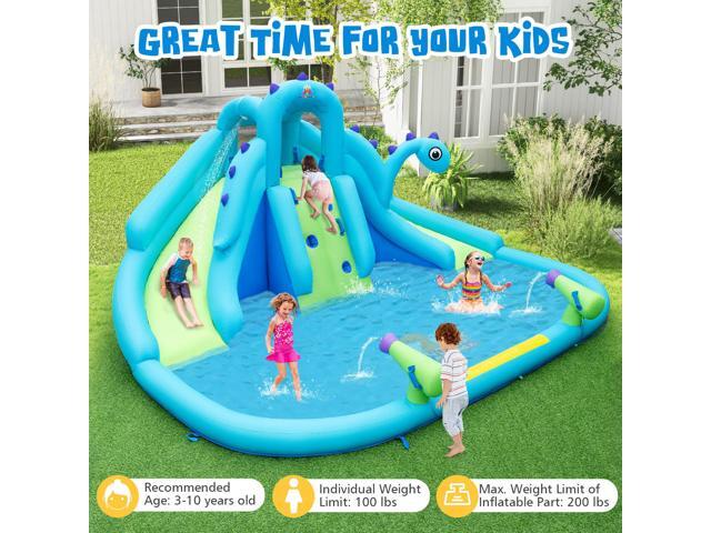 Click here for SlickBlue Inflatable Water Slide with Dual Slides... prices