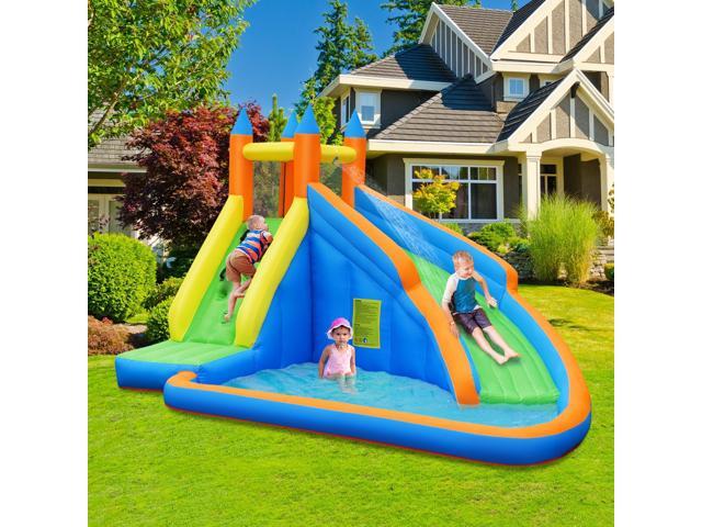 Click here for SlickBlue Inflatable Mighty Bounce House Jumper wi... prices
