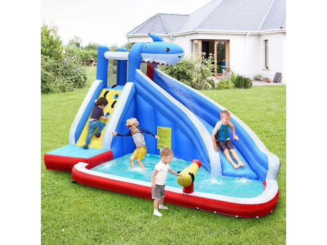 Click here for SlickBlue Inflatable Shark Bounce House with Water... prices